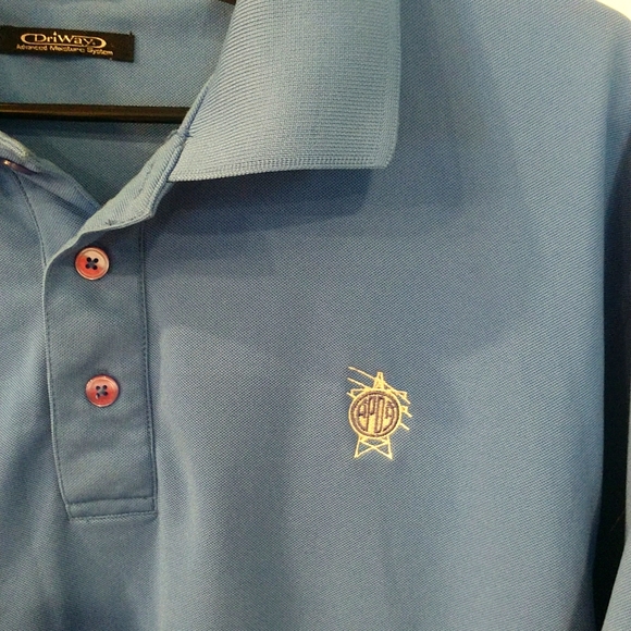 Divots | Shirts | Divots Driway Mens Large French Blue Golf Polo | Poshmark